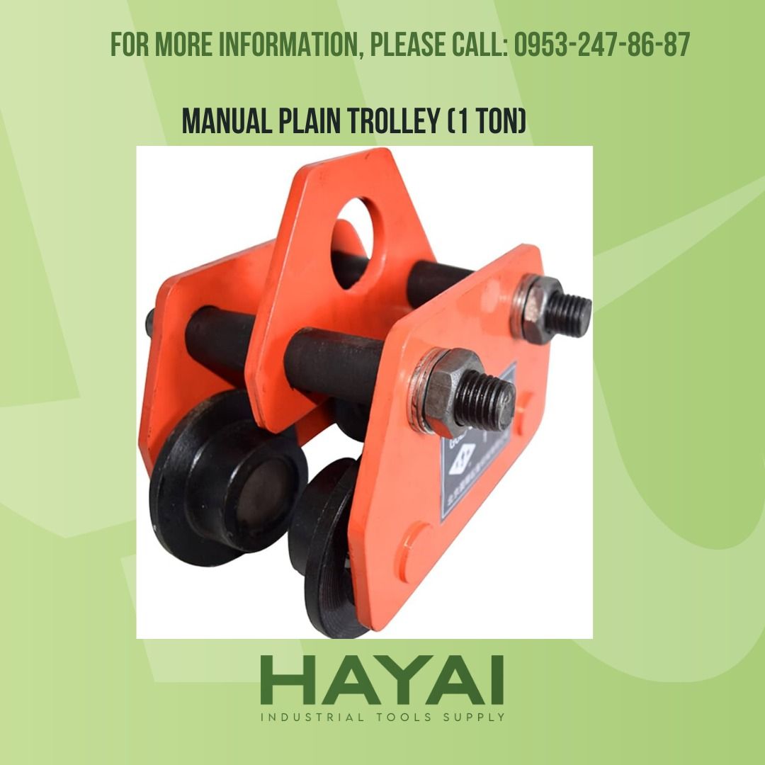 Manual Plain Trolley (1 TON), Commercial & Industrial, Construction ...