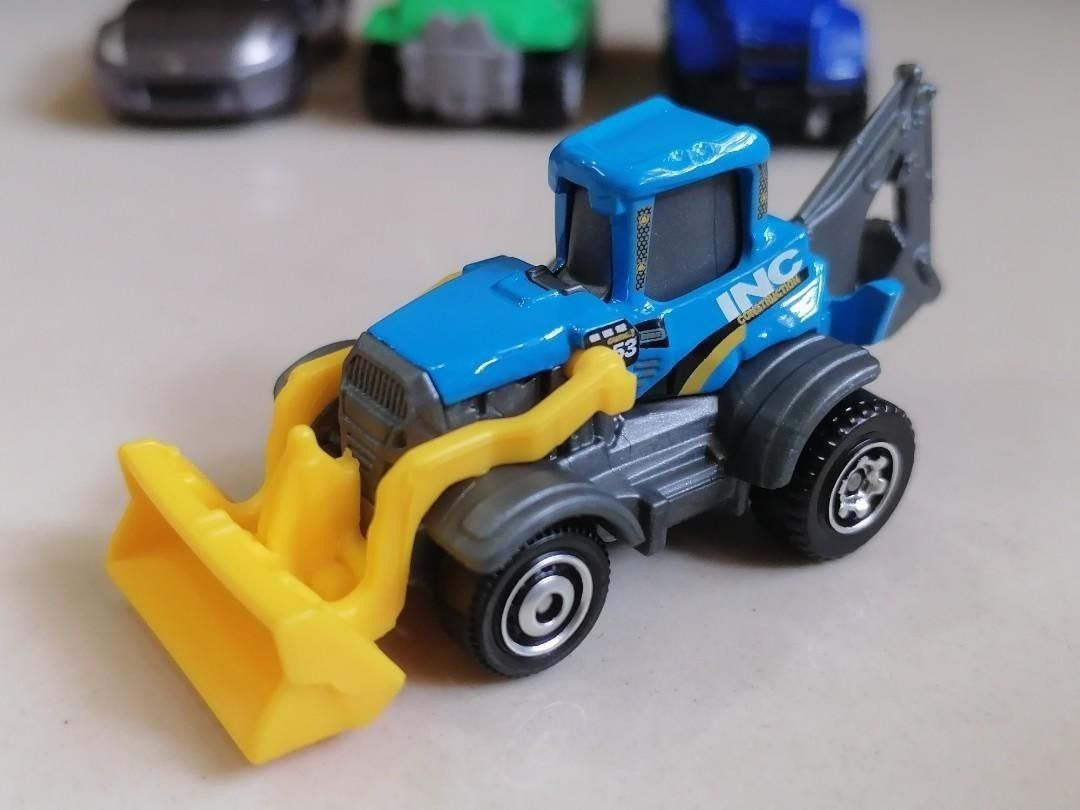 Matchbox 2019 MBX Countryside MBX Backhoe - Blue and Yellow - Power ...