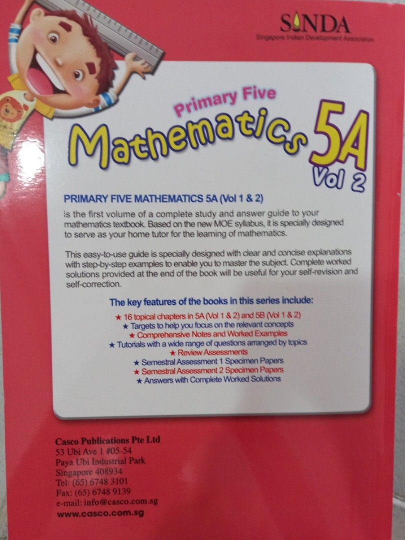 Mathematics assessment bok for primary 5, Hobbies & Toys, Books ...