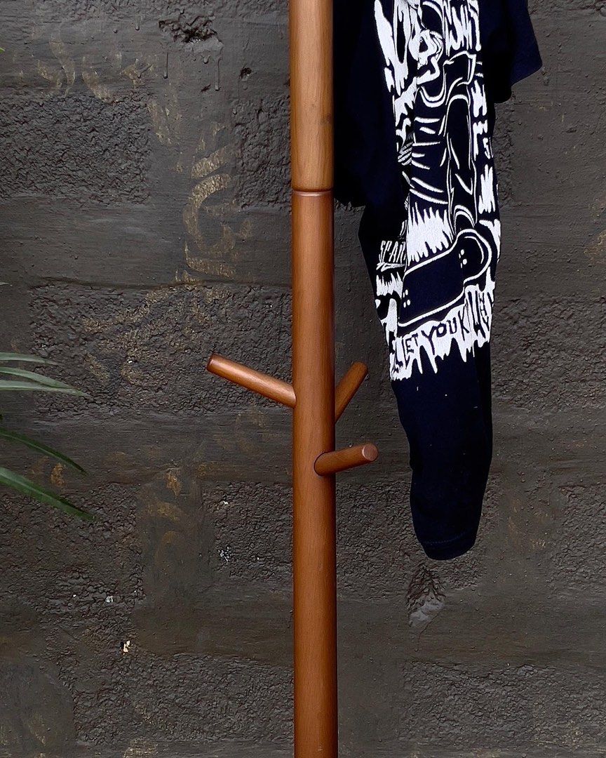 Mcm wooden coat rack, Furniture & Home Living, Furniture, Shelves ...