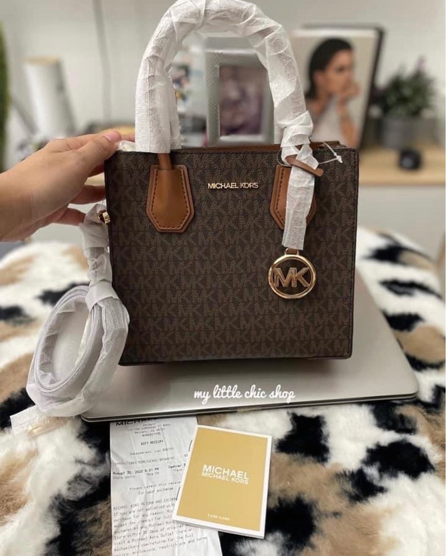 michael kors medium mercer satchel crossbody, Women's Fashion, Bags ...