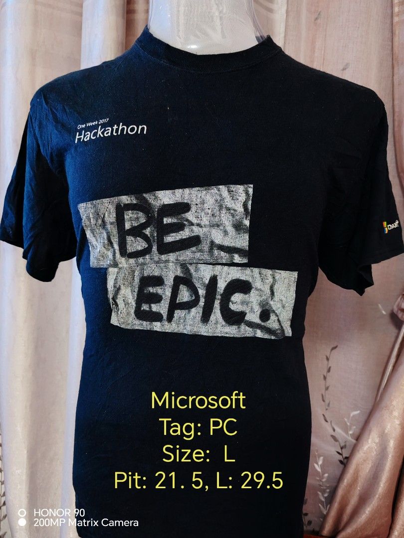 MICROSOFT, Men's Fashion, Tops & Sets, Tshirts & Polo Shirts on Carousell