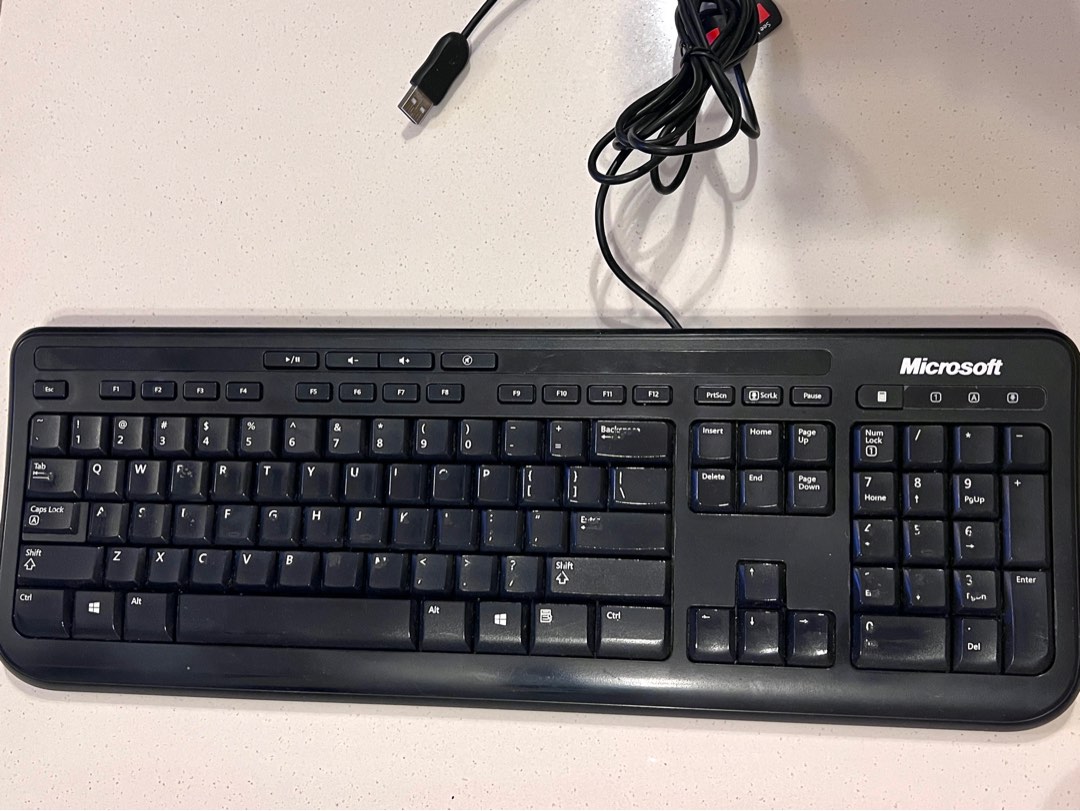 Microsoft Wired Keyboard 600, Computers & Tech, Parts & Accessories ...