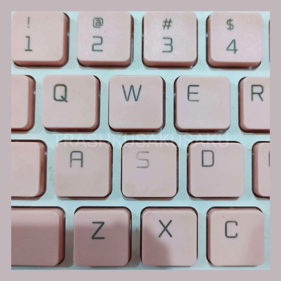 MINISO Set Mouse dan Keyboard Wireless USB (Pink), Elektronik, Bagian ...