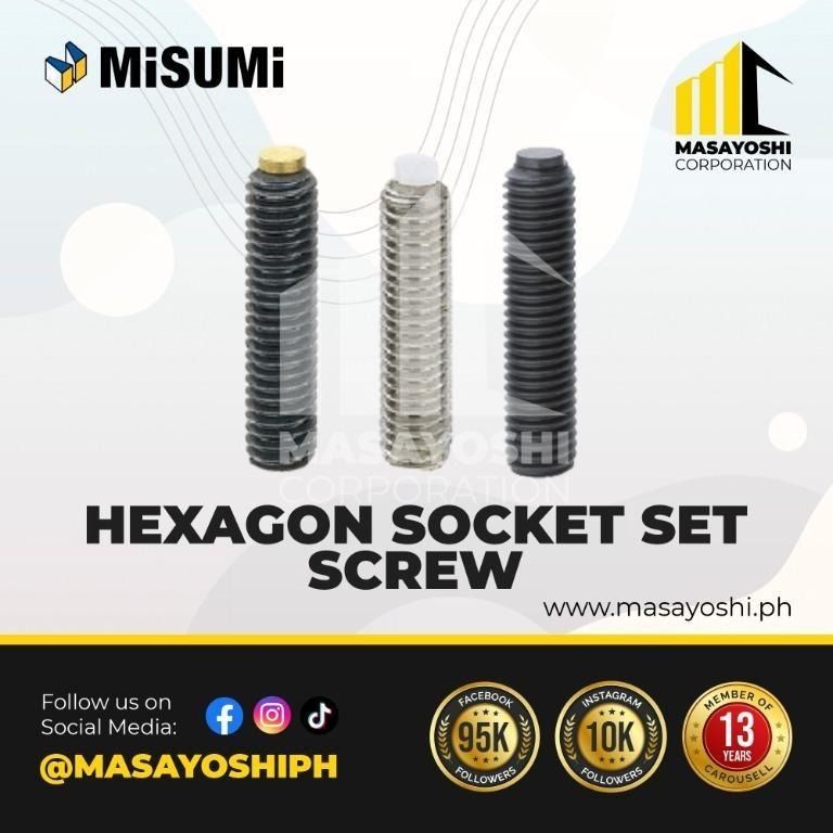 MISUMI Hexagon socket set screw soft type SBCT8-10 | Hex Socket Set ...