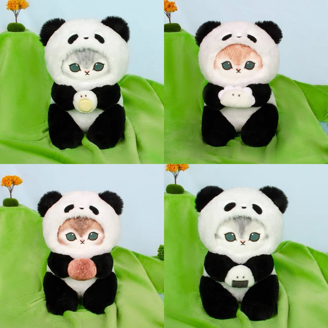 MOFUSAND TUANZI PANDA CAT PULSH TOY 20 cm, Hobbies & Toys, Toys & Games ...