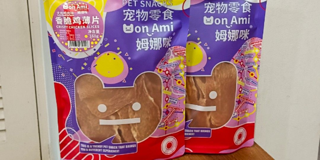 MONAMI Pet Snack Crispy Chicken Slices 160g, Pet Supplies, Pet Food on ...