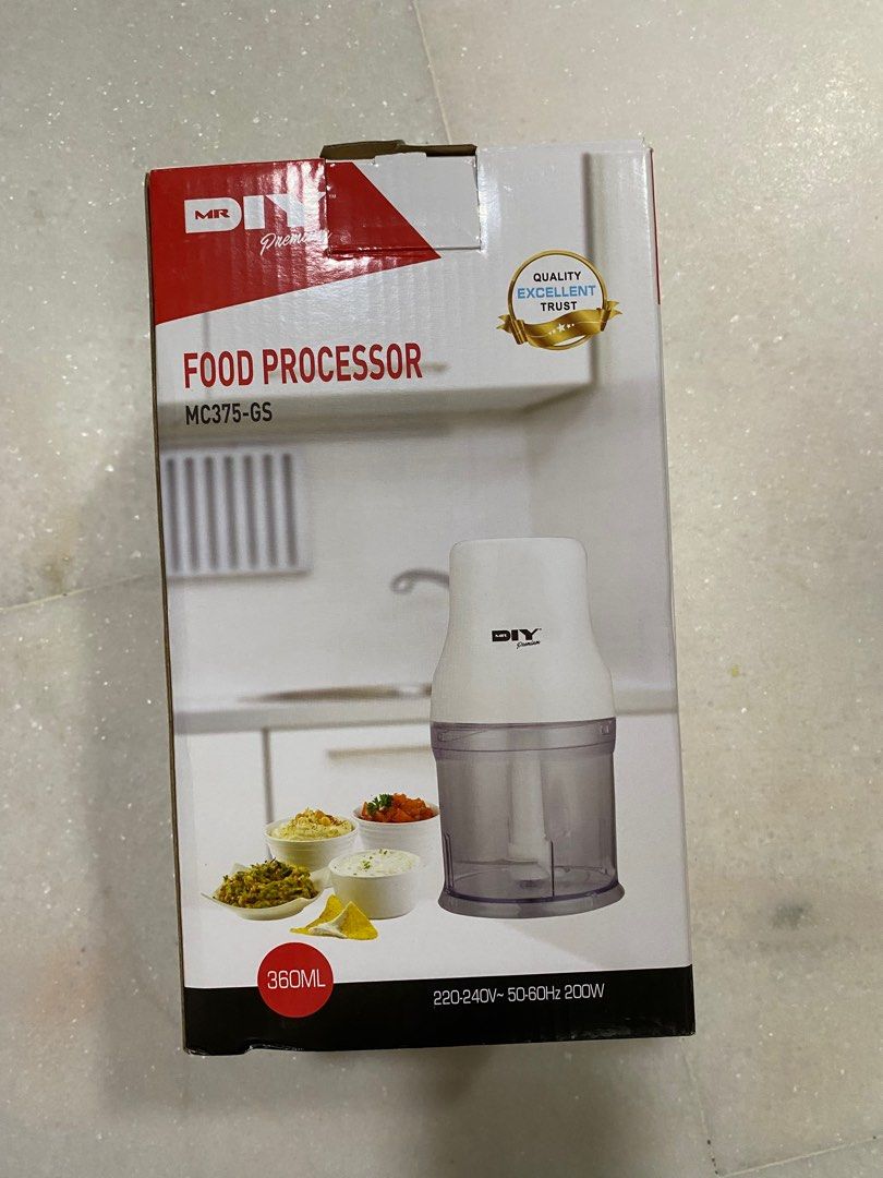 Mr DIY Food Processor MC375-GS, TV & Home Appliances, Kitchen ...