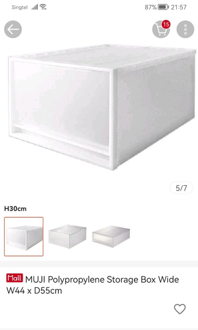Muji storage, Furniture & Home Living, Home Improvement & Organisation ...