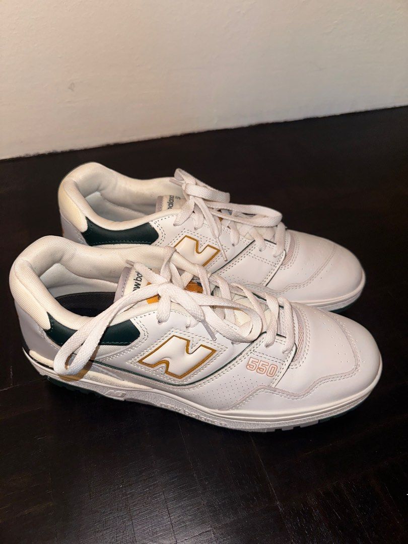 NB 550 Green Yellow, Men's Fashion, Footwear, Sneakers on Carousell