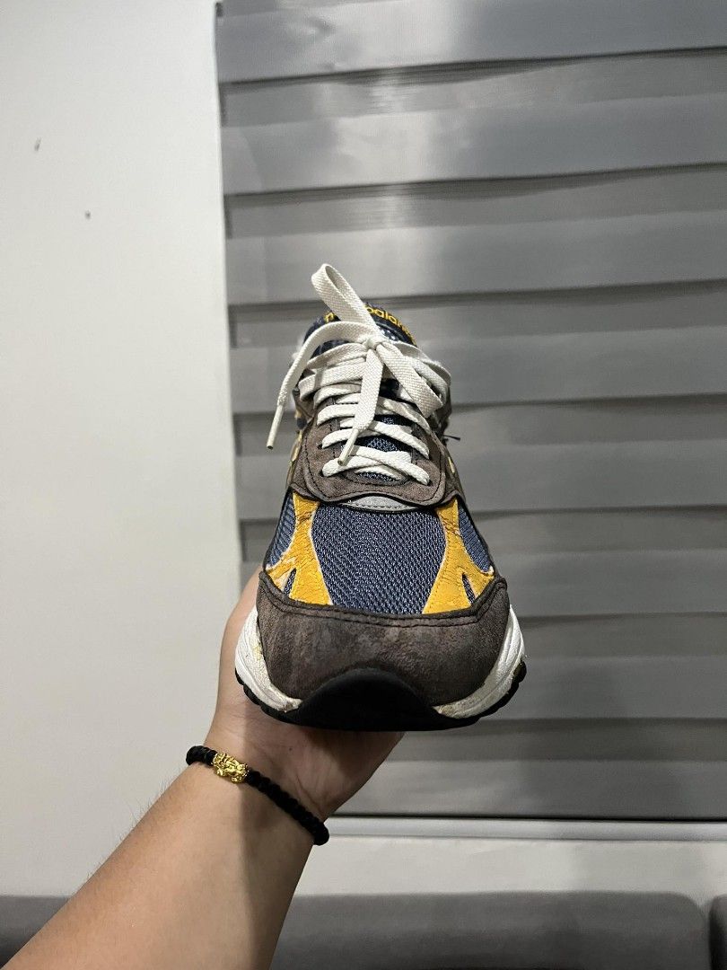 Vintage New Balance 993 Shoes USA Navy Blue Yellow Special Ed. Rare Men ...