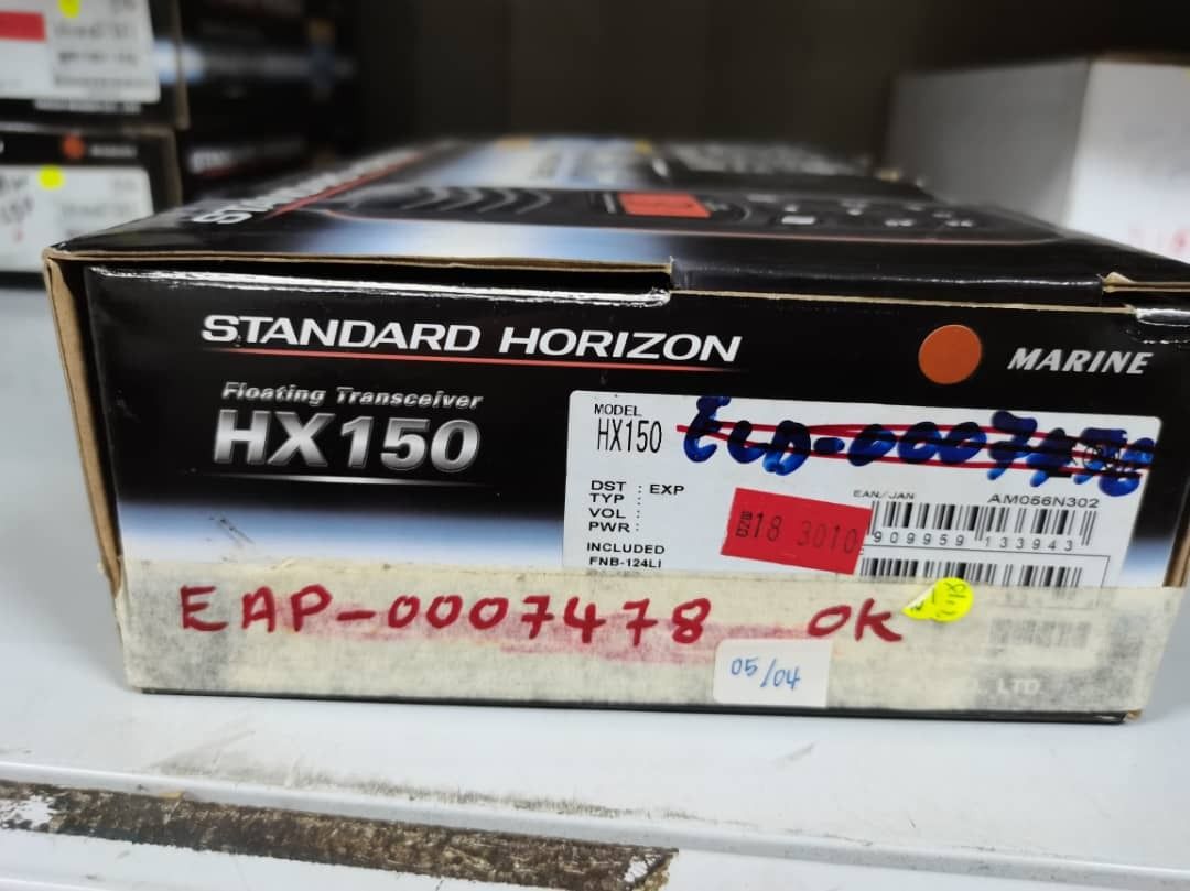 Stock Clearance !!! NEW Extra Stock - Standard Horizon HX150 Floating Handheld VHF Radio ...