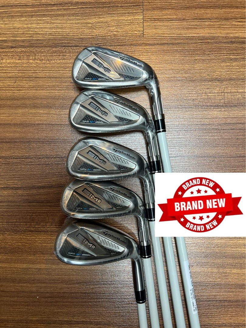 NEW LADIES Taylormade SIM2 MAX Irons (7-S) (5 Pieces) [With Lightweight ...