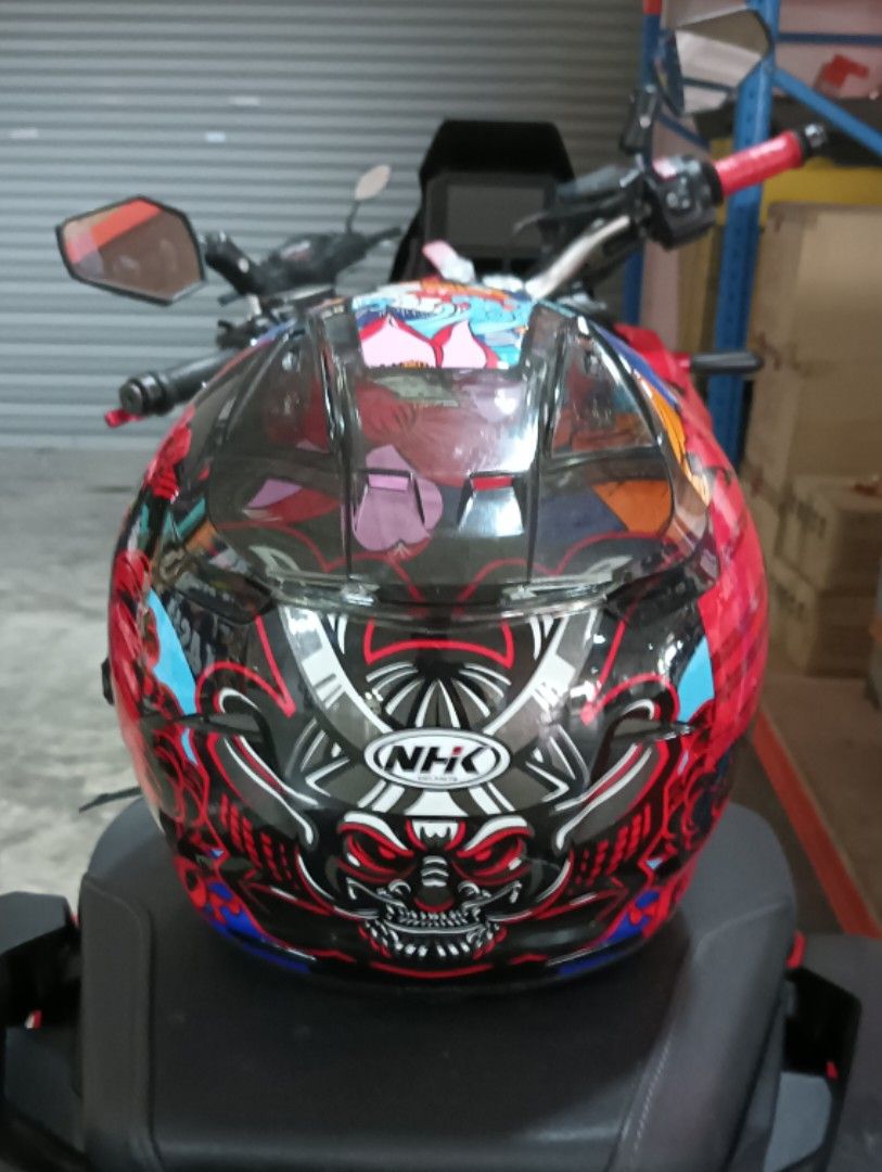 NHK Samurai Glossy, Motorcycles, Motorcycle Apparel on Carousell