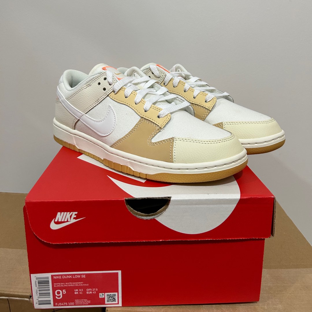 Nike Dunk Low SE Sand Drift, Men's Fashion, Footwear, Sneakers on Carousell