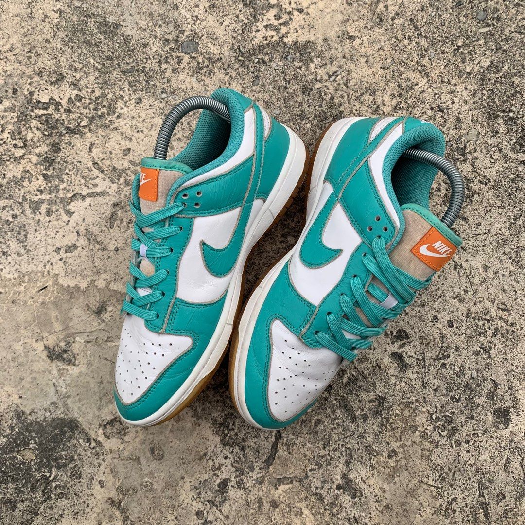 Nike SB Dunk Low Teal Zeal, Fesyen Pria, Sepatu , Sneakers di Carousell