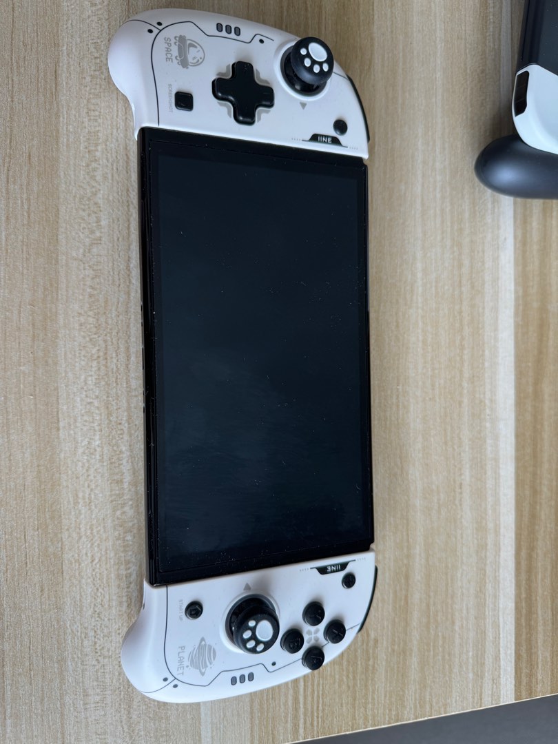 Nintendo Switch OLED Black and White, Video Gaming, Video Game Consoles ...