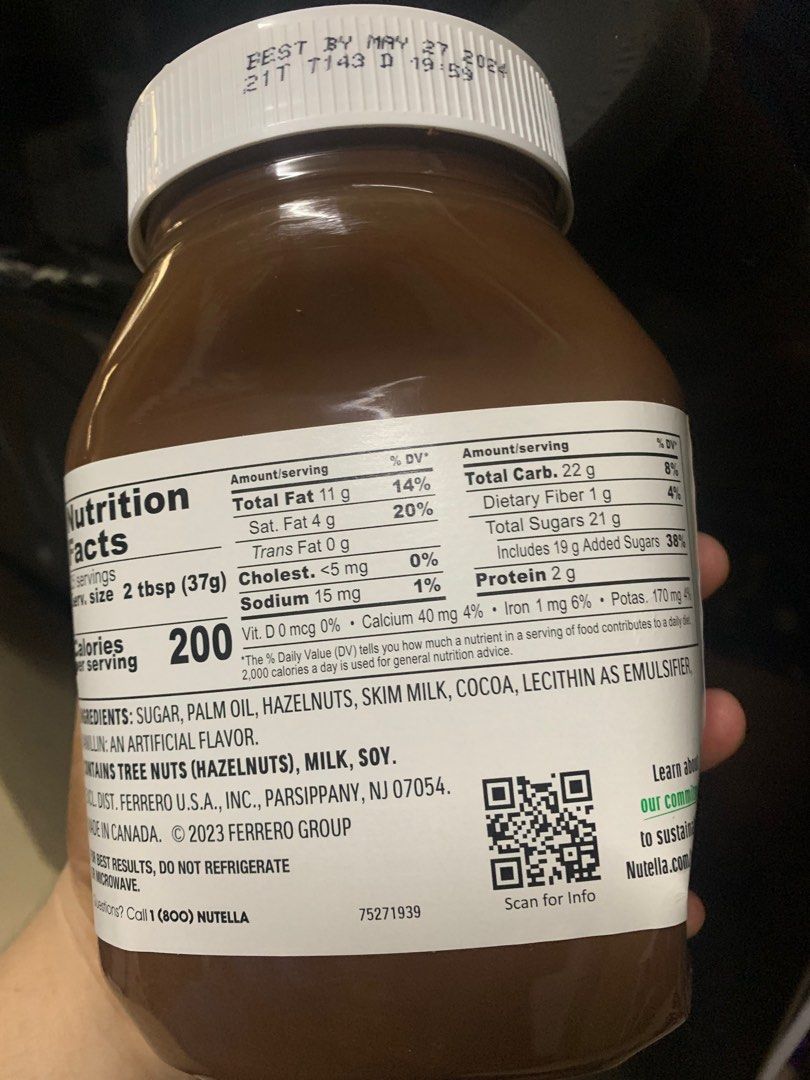 Nutella 950g, Food & Drinks, Chilled & Frozen Food on Carousell