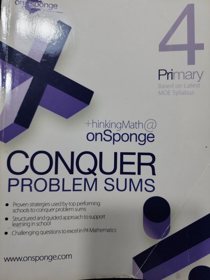Onsponge conquer P4, Hobbies & Toys, Books & Magazines, Assessment Books on Carousell