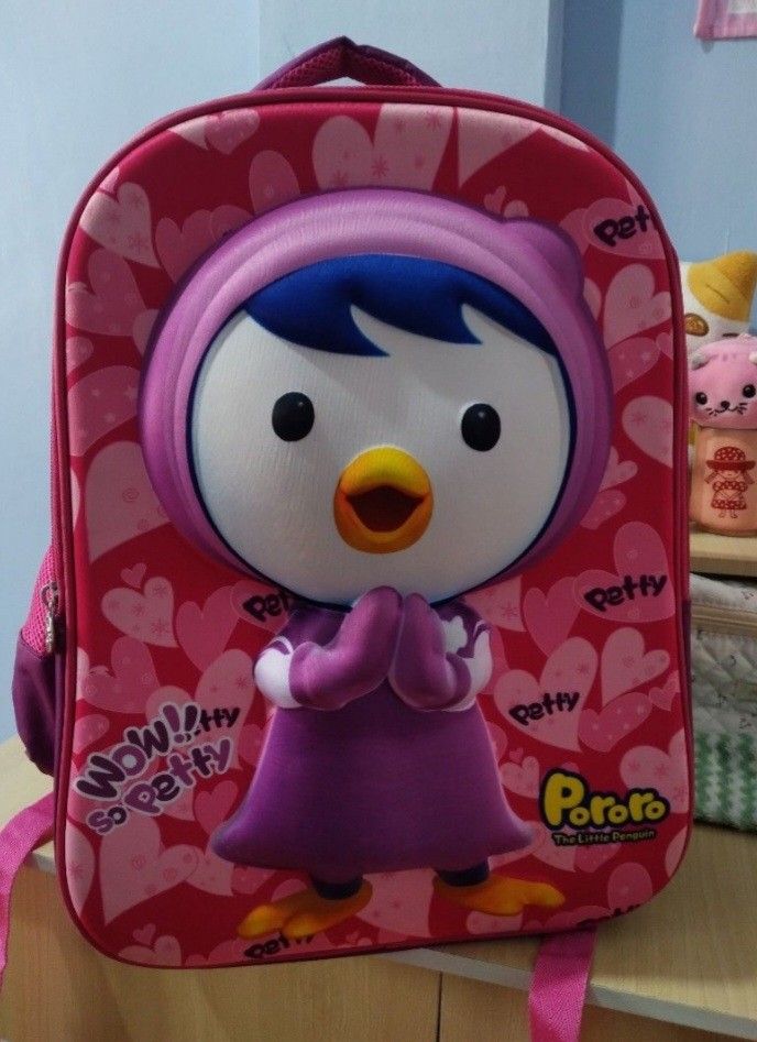 ORIG Pororo backpack JUMBO size, Hobbies & Toys, Stationary & Craft ...