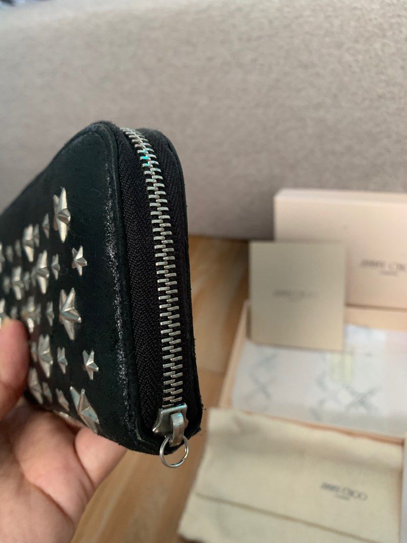 Original Jimmy Choo Star Studded Wallet, Luxury, Bags & Wallets on ...