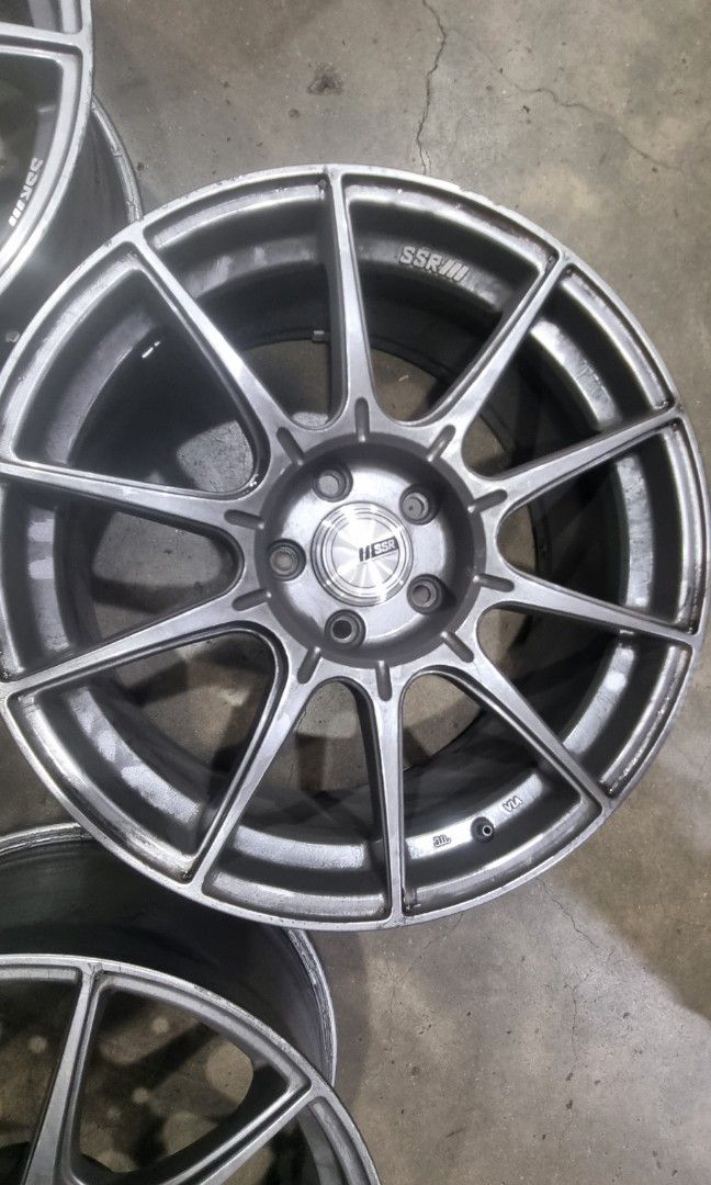 Original SSR GTX01 Rims x 3, Car Accessories, Accessories on Carousell