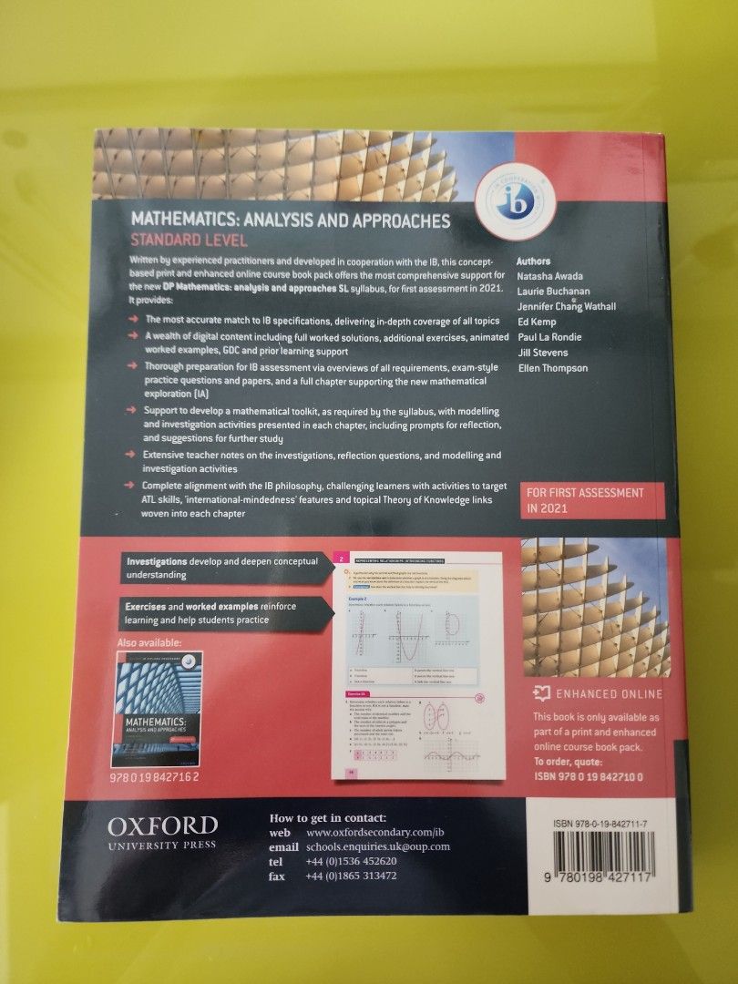 Oxford IB Mathematics : analysis and approaches, Hobbies & Toys, Books ...