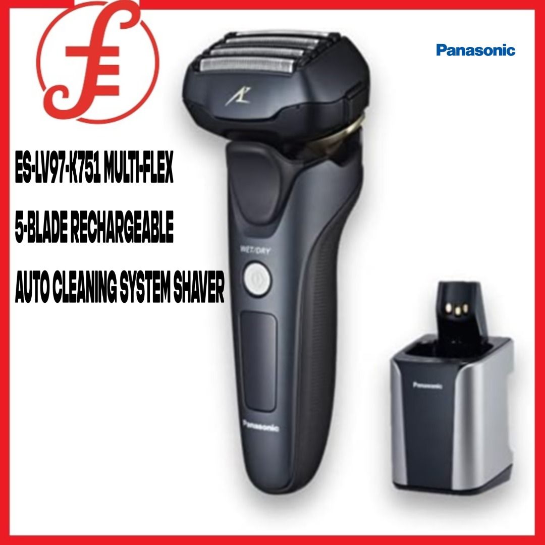 Panasonic ES-LV97-K751 Multi-Flex 5-Blade Rechargeable Auto Cleaning ...