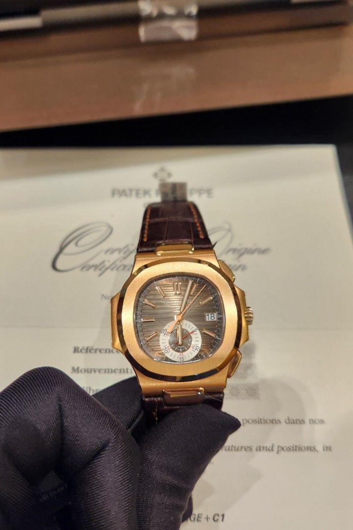 Patek 5980R Rose Gold, Luxury, Watches on Carousell