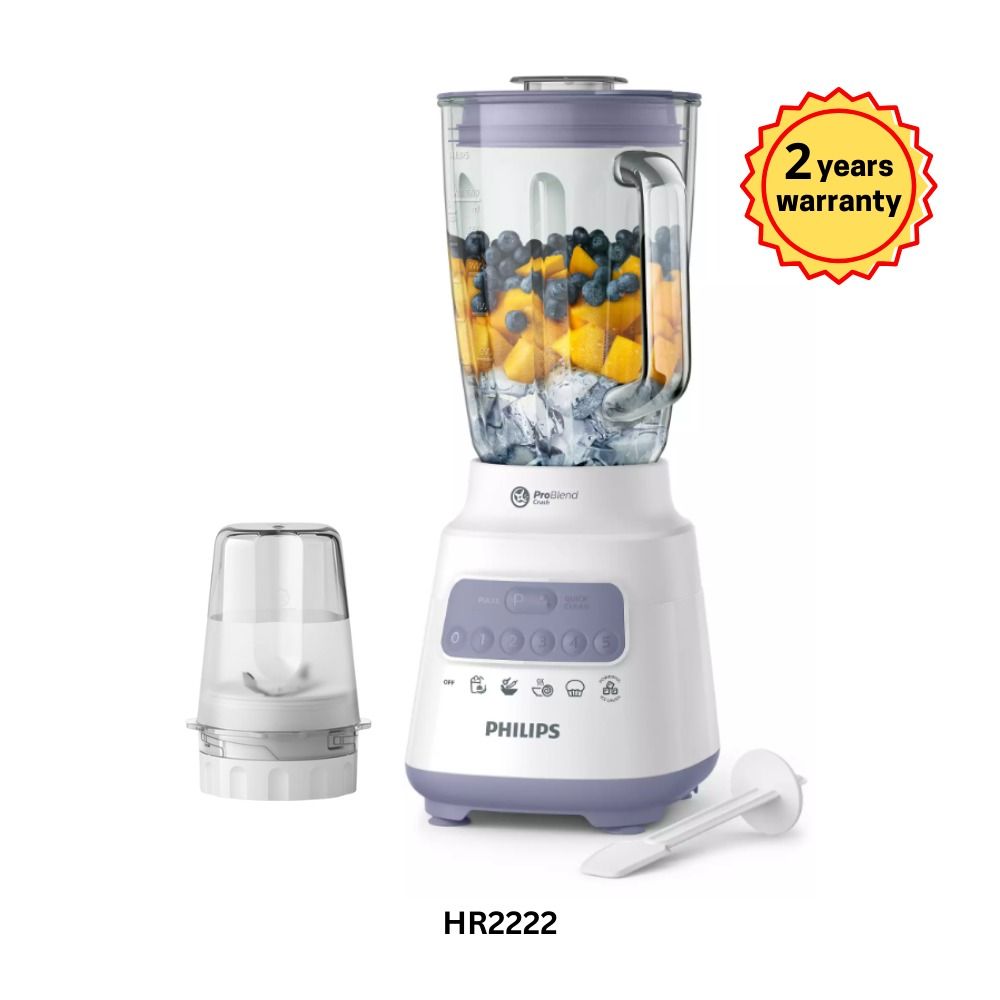 Philips 700W Blender (Glass Jug) HR-2222 PPu, TV & Home Appliances ...