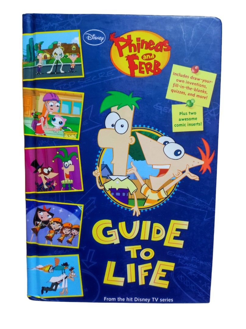 Phineas and Ferb Guide to Life Walt Disney First Edition, Hobbies ...
