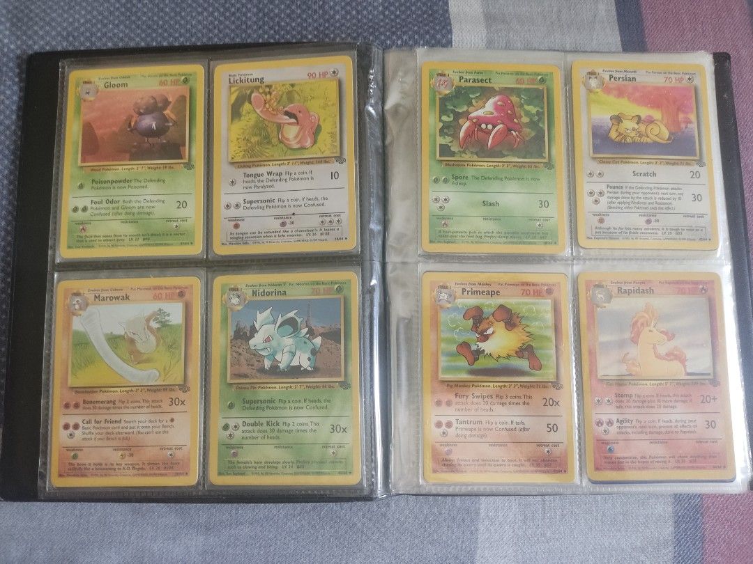 Pokemon Vintage Jungle Fossil set with WoTC Binder, Hobbies & Toys ...