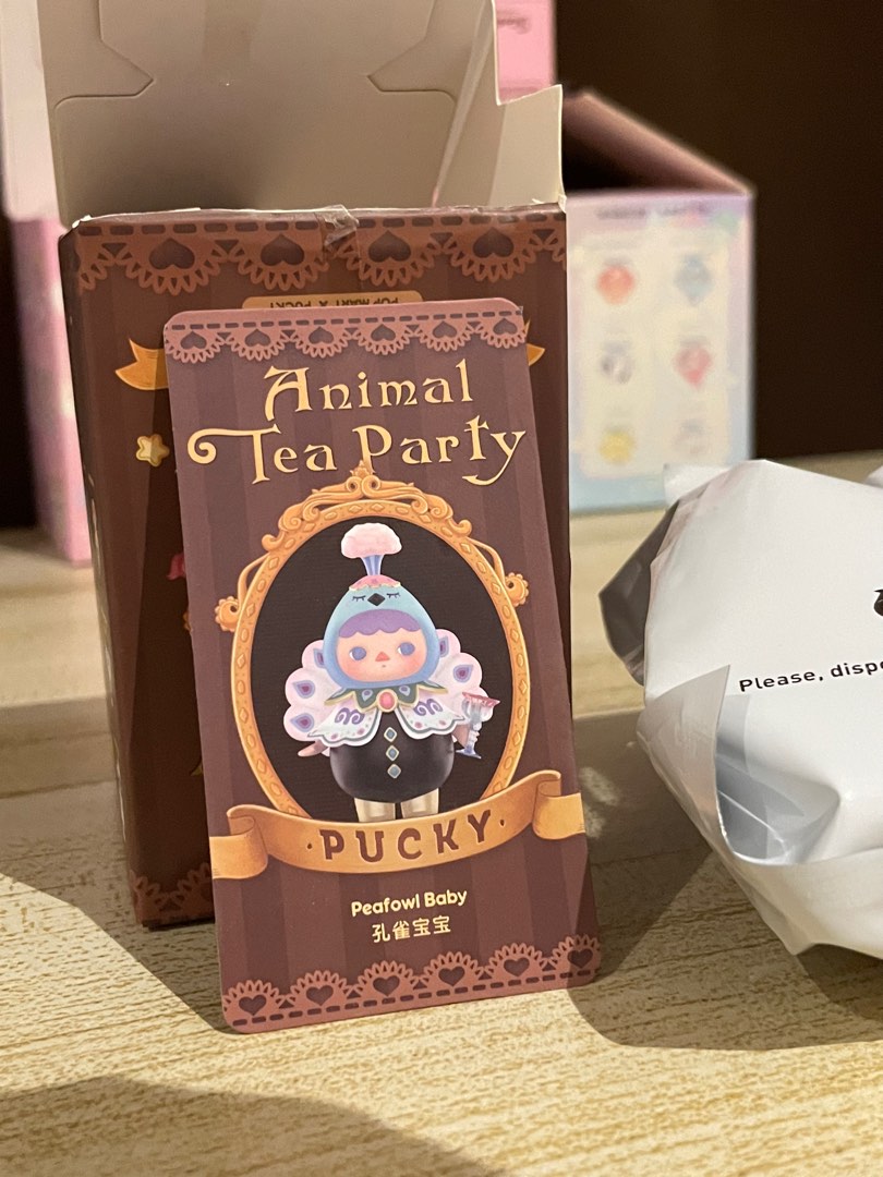 Pop Mart Pucky Animal Tea Party Peafowl Baby, Hobbies & Toys, Toys ...