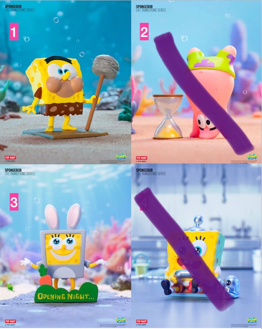 Popmart X SpongeBob Squarepants Life Transitions, Hobbies & Toys, Toys ...