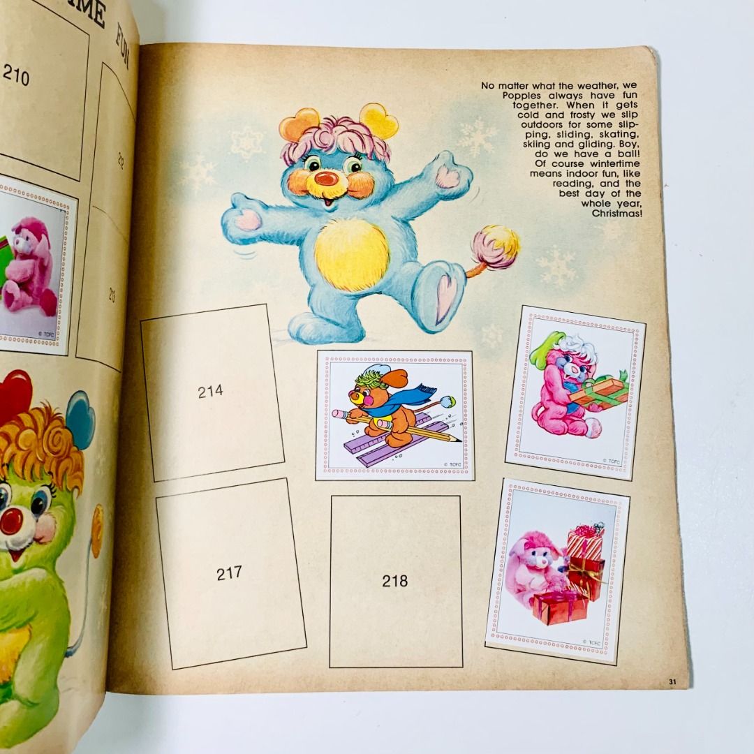 Popples Sticker Album (1987), Hobbies & Toys, Memorabilia ...