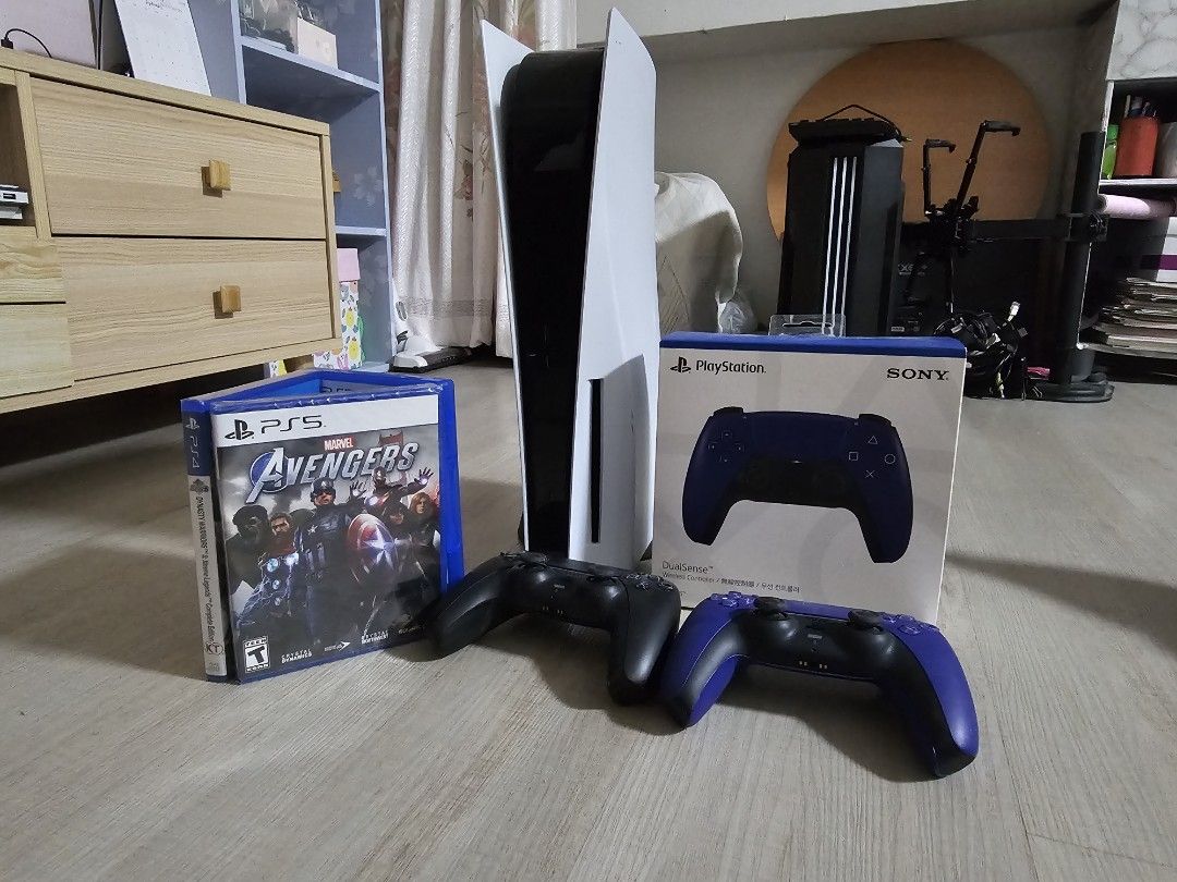 PS5 825GB DISC VERSION, WITH 2 CONTROLLERS INCLUDED, Video Gaming ...