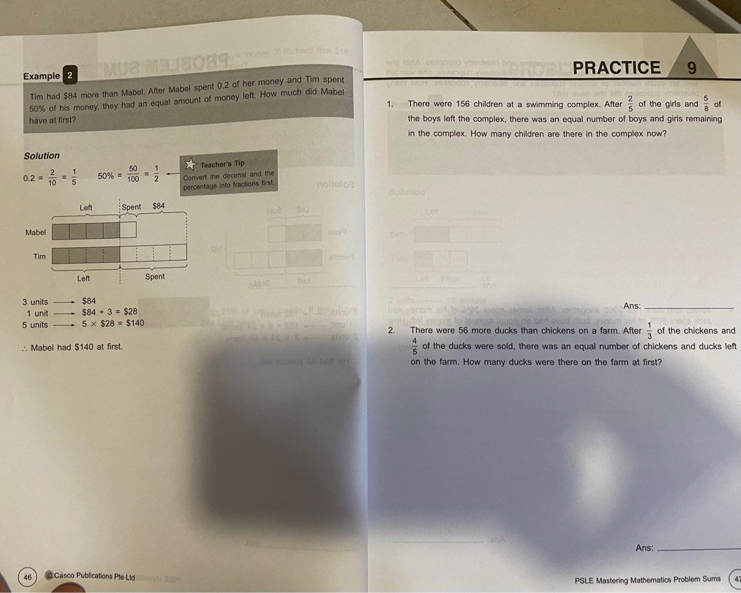 PSLE MASTERING MATHEMATICS PROBLEM SUMS, Hobbies & Toys, Books ...