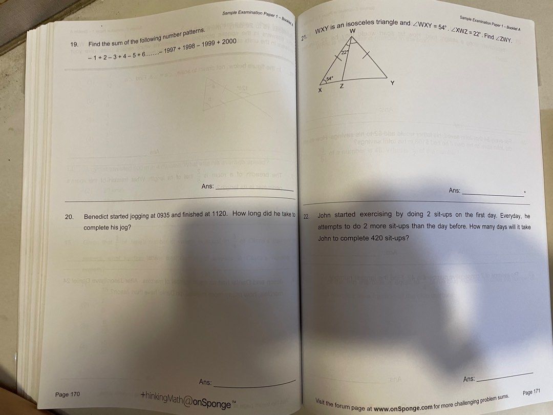 PSLE Maths On Sponge Conquer Problem Sums, Hobbies & Toys, Books ...