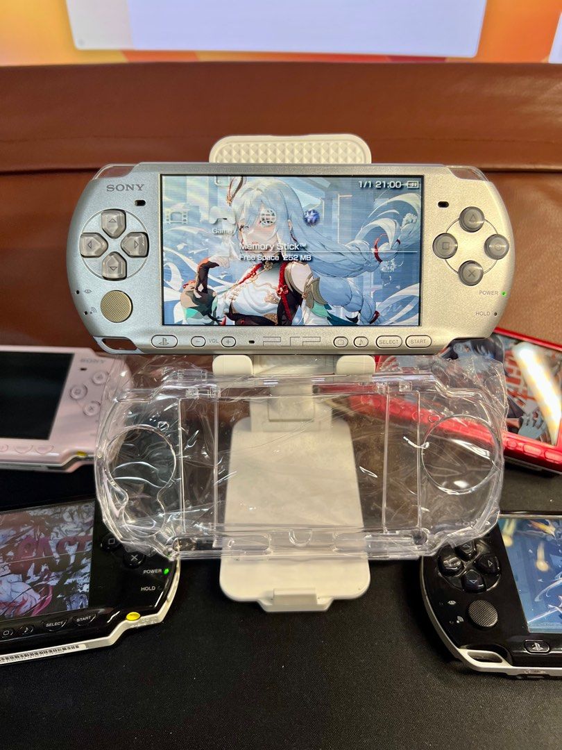 PSP 3000 Ice Silver Playstation Play Station Portable, Video Gaming ...