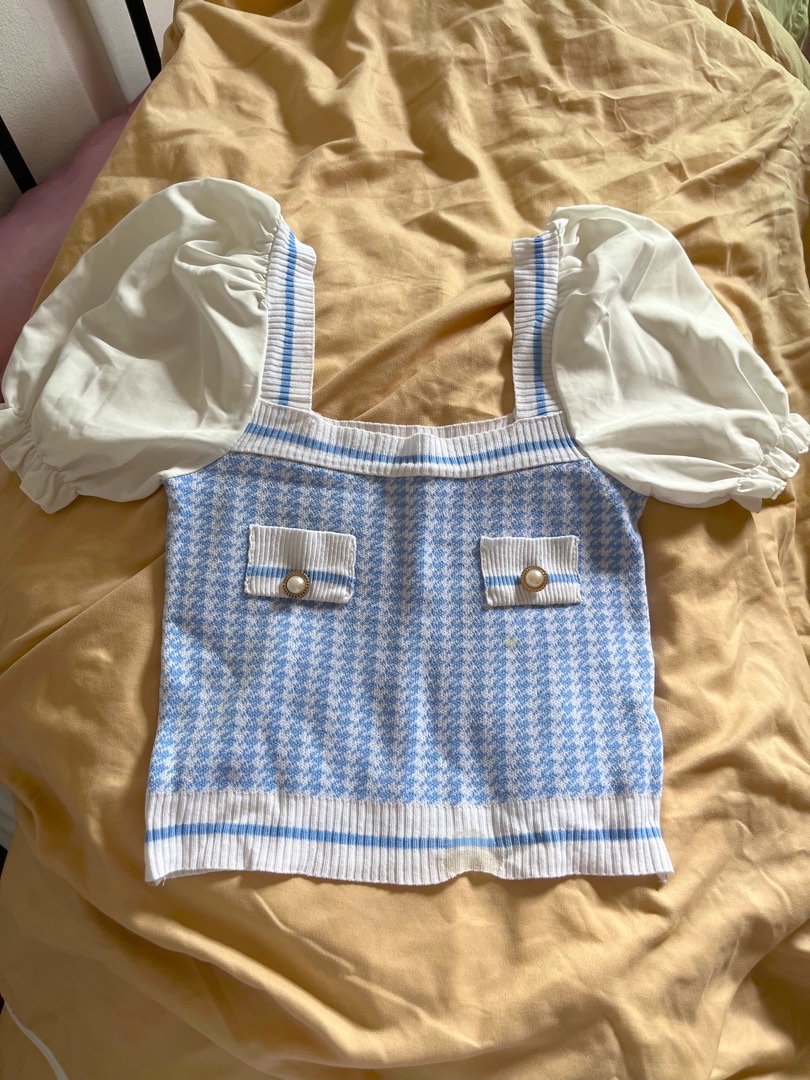 Puffed top - princess top, Women's Fashion, Tops, Blouses on Carousell