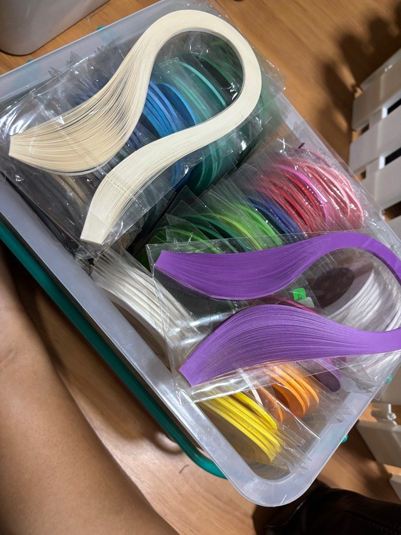 Quilling color strips, Hobbies & Toys, Stationery & Craft, Craft ...