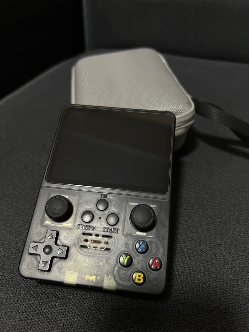 R35s Retro Console with pouch and tempered glass, 1500 games, Mobile ...