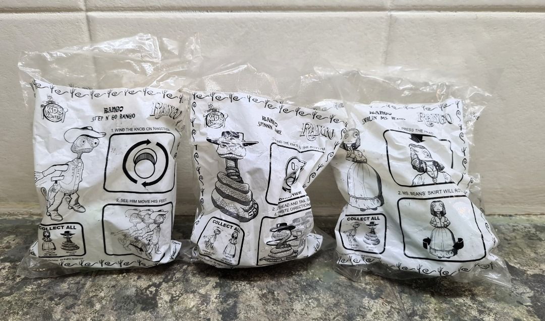 RANGO LOT - 2011 Jollibee NICKELODEON Kids Meal Toy Series, Hobbies ...