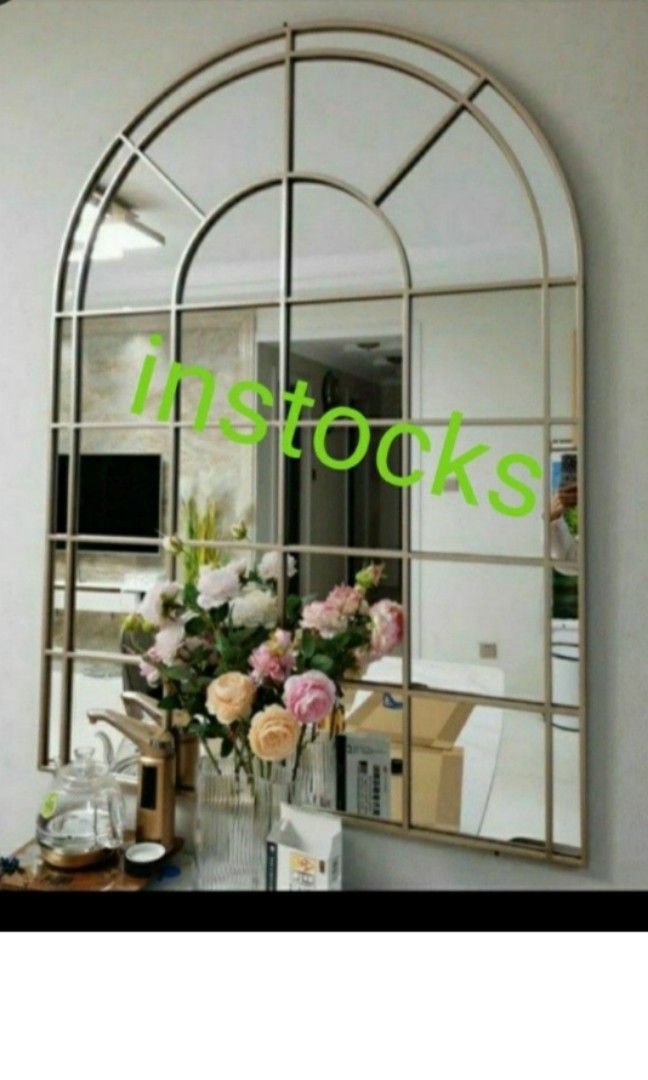 Rattan Mirror Full Body Hall Bathroom Wardrobe Sofa Bedroom Patio ...