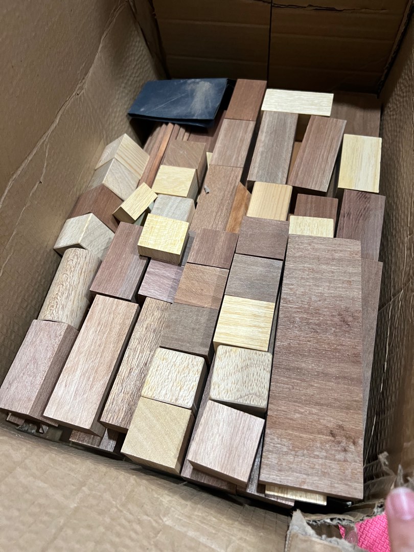 Raw wooden blocks, Hobbies & Toys, Toys & Games on Carousell