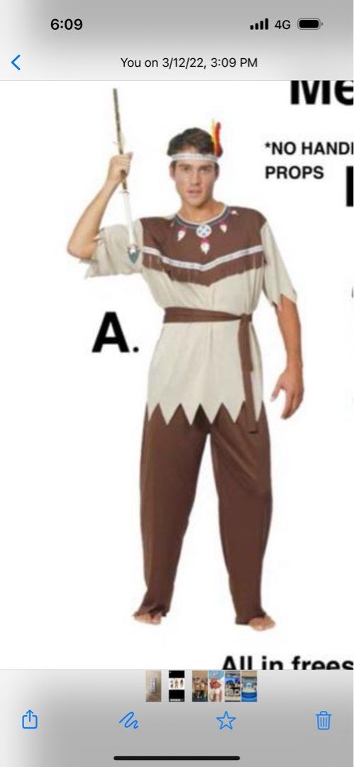 Red indian costume, Women's Fashion, Dresses & Sets, Sets or ...