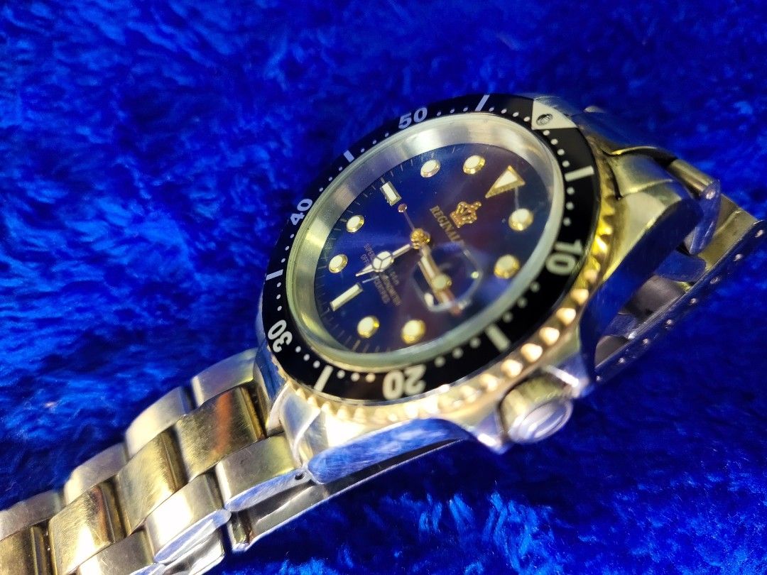 Reginald Men's Quartz Stainless Steel Wrist Watch 2115 Date 5ATM Water ...