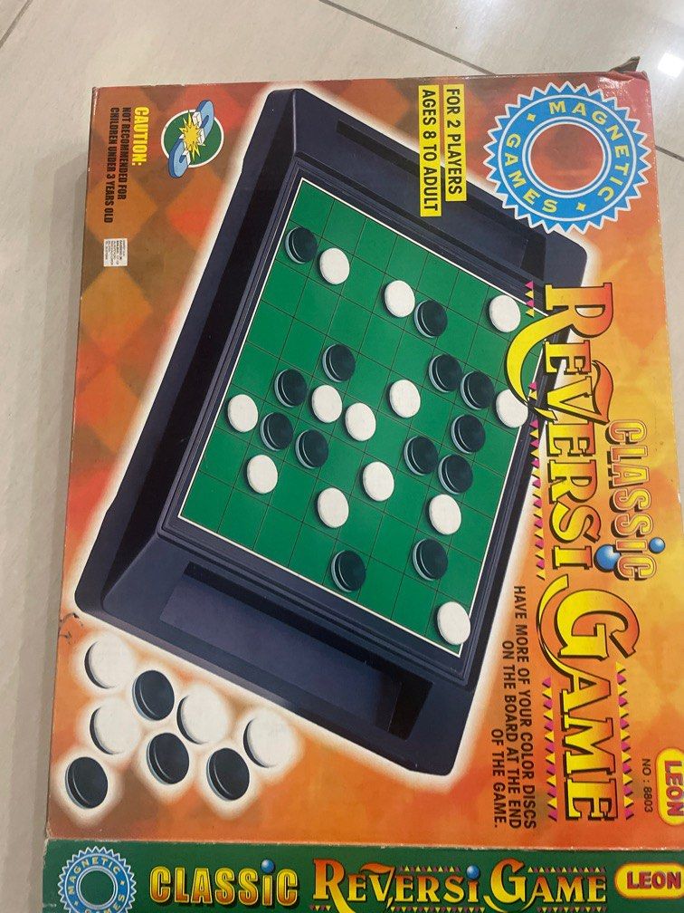 Reversi game black & white, Hobbies & Toys, Toys & Games on Carousell