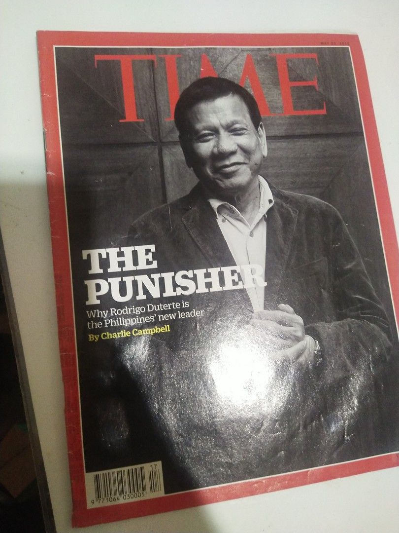Rodrigo Duterte as "The Punisher"/TIME magazine/yr.2016/Hard to find ...