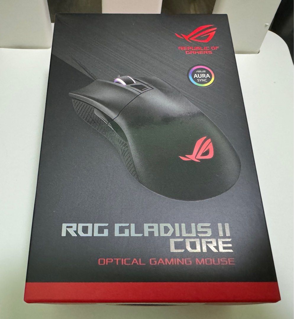 Rog Gladius II Core, 電腦＆科技, 電腦周邊及配件, 電腦滑鼠及相關產品 - Carousell